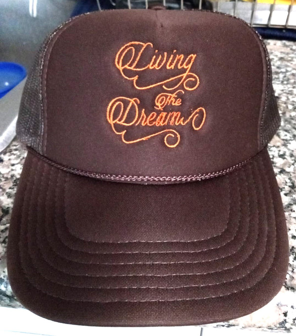 "LIVING THE DREAM" Caps – Top Hat Designs